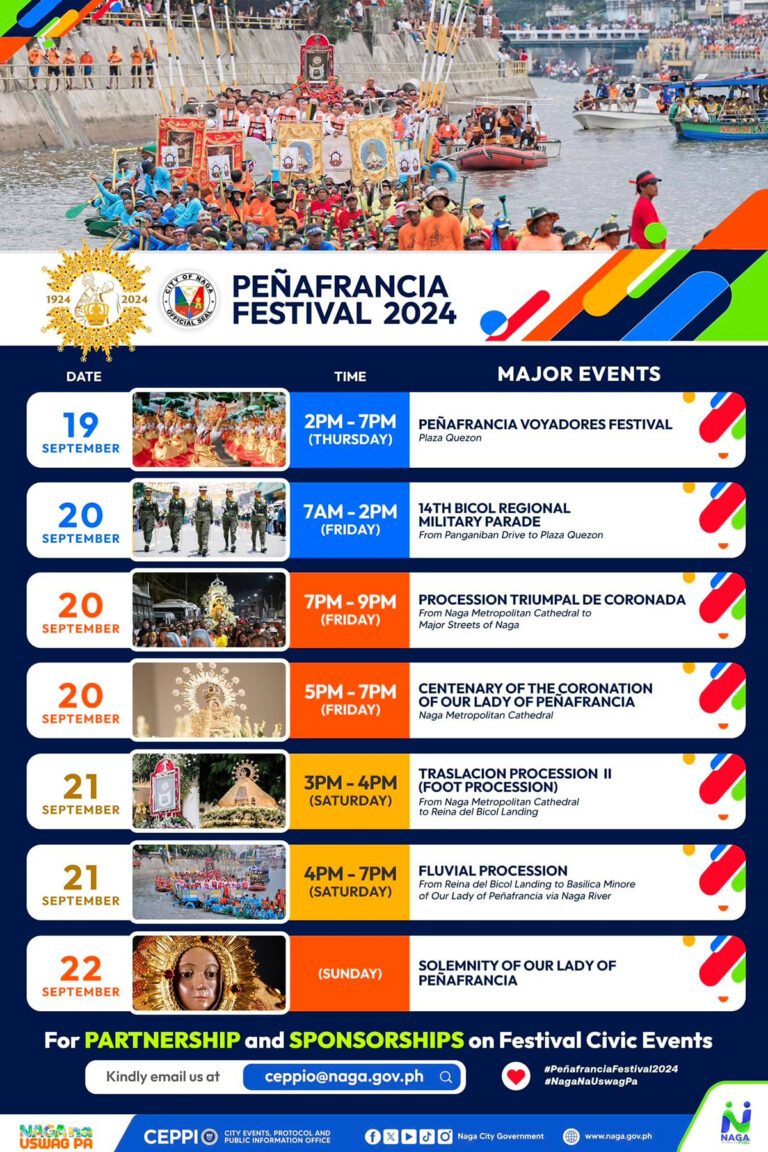 Peñafrancia Festival 2024 – Schedule Of Events - MyBicol